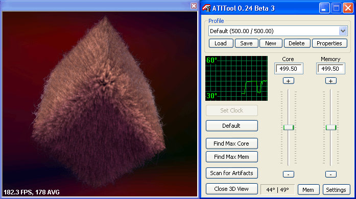 ATITool - Overclocking utility for ATI and NVIDIA cards