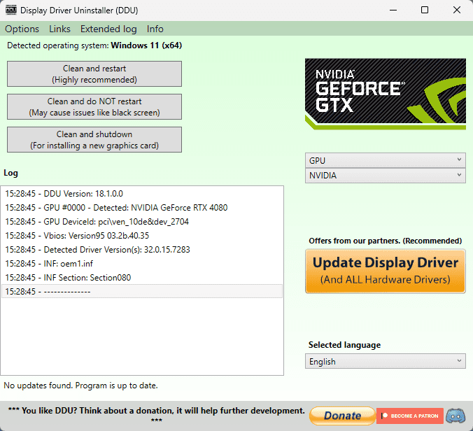 Display Driver Uninstaller (DDU) 18.1.5.4 Download | TechPowerUp