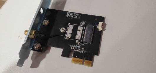 Will the M.2 2230 Wi-Fi card PCIe to Wi-Fi card adapter that I took the ...