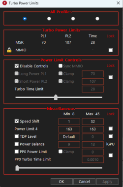 underclock i5-10500h | TechPowerUp Forums