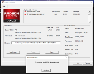AMDVBFLASH: This version of VBIOS is already instaled | TechPowerUp Forums