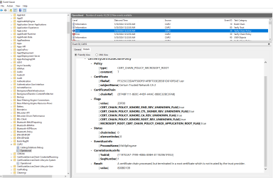 Constant certificate errors in event viewer | TechPowerUp Forums
