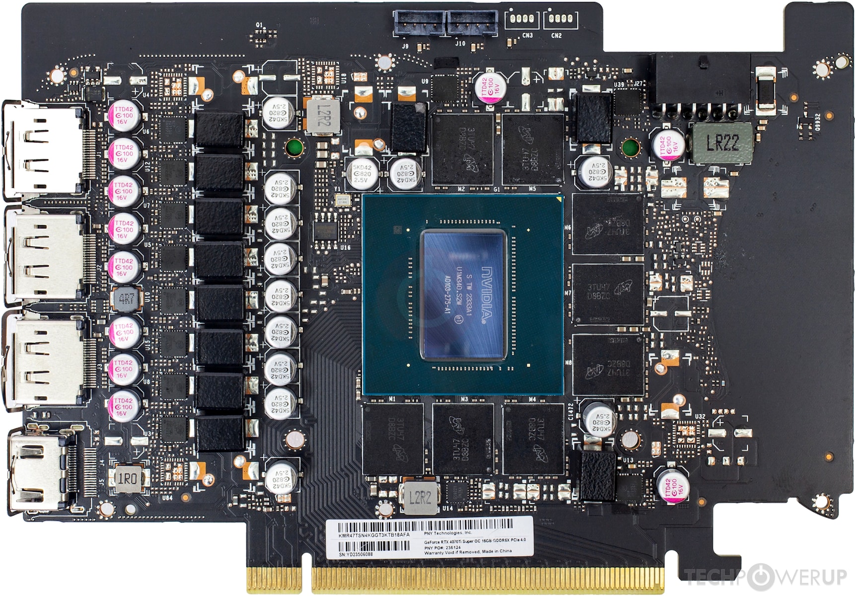 PNY RTX 4070 Ti SUPER VERTO Triple Fan OC Specs | TechPowerUp GPU Database