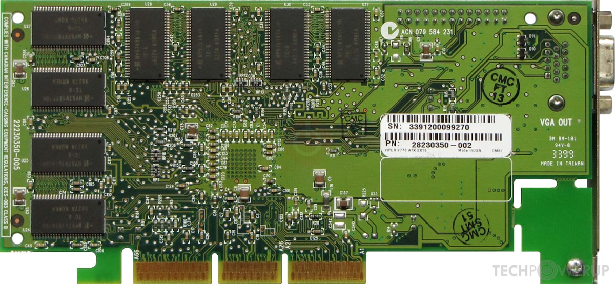 NVIDIA Riva TNT2 Specs | TechPowerUp GPU Database