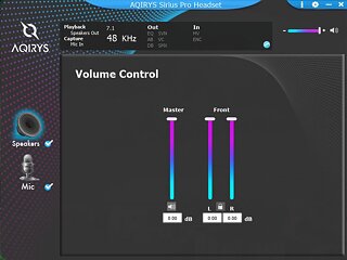 AQIRYS Sirius Pro Review - Software | TechPowerUp