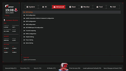 Colorful iGame B860M Ultra V20 Review - BIOS Overview | TechPowerUp