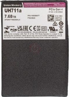 Union Memory UH711a 7.5 TB Specs | TechPowerUp SSD Database