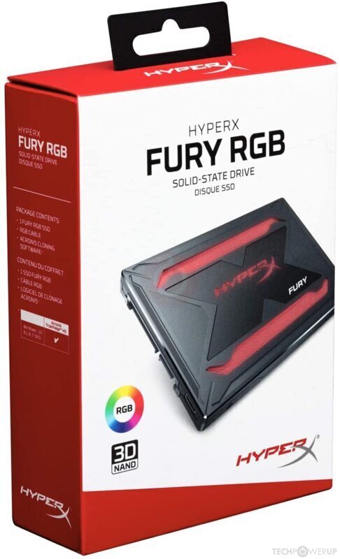 HyperX Fury RGB 960 GB Specs | TechPowerUp SSD Database